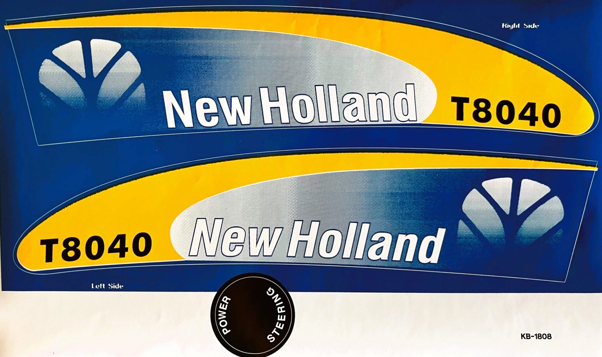 Decal New Holland T-8040 Pedal Tractor - DPNH5101 - Midwest Decals ...