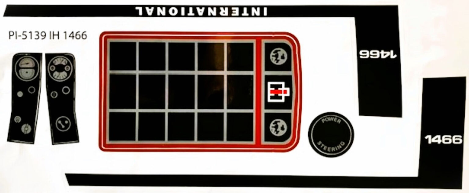 Decal International 1466 Black Stripe Pedal Tractor Decal set DPI5139 ...