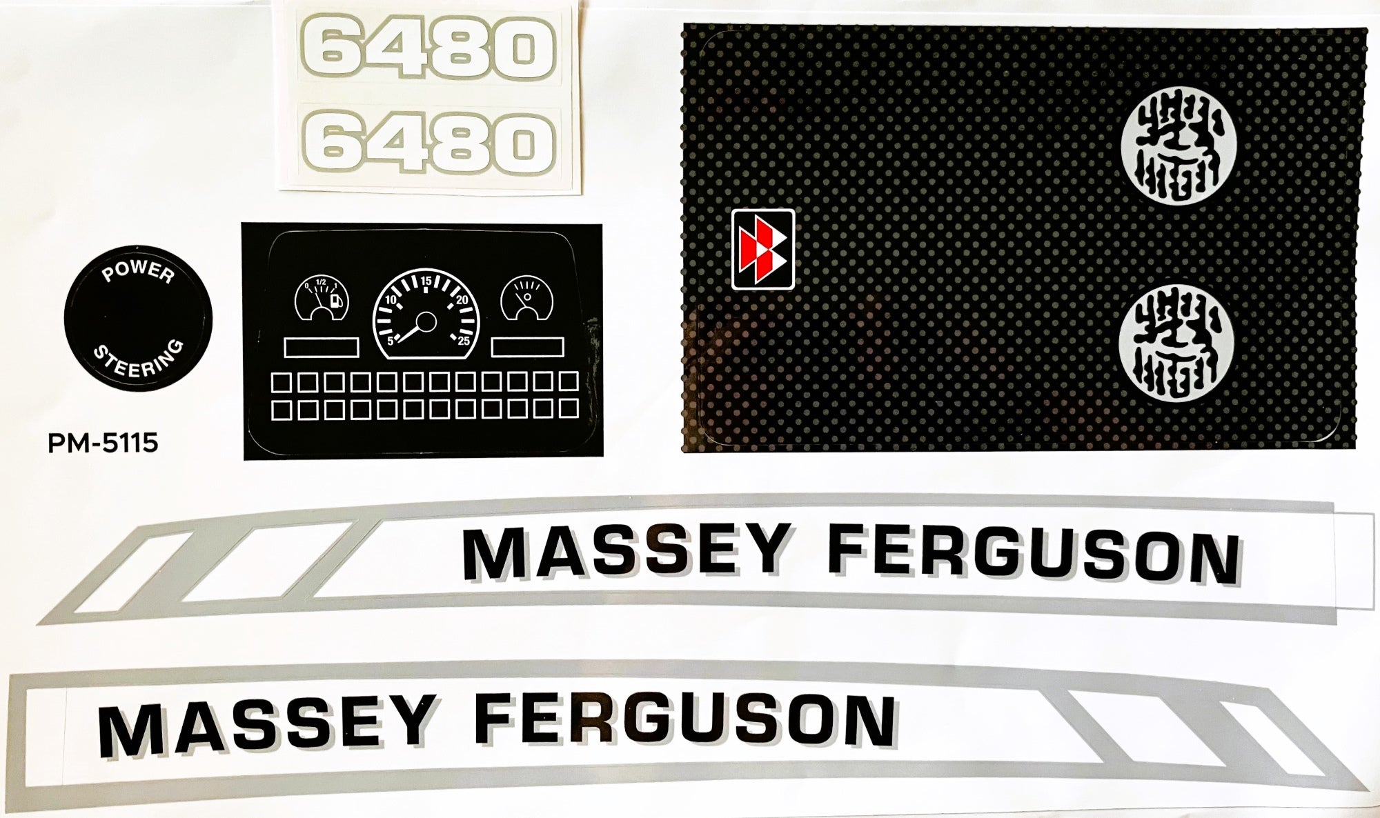 Decal Massey Ferguson 6480 Pedal Tractor - DPM5115 - Midwest Decals ...