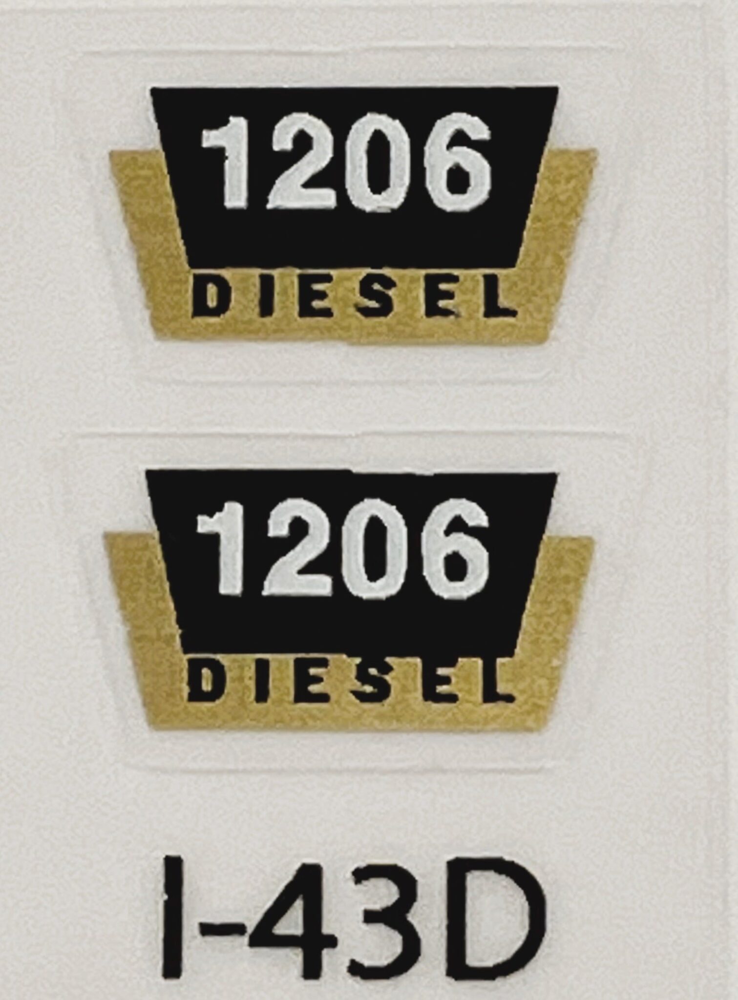 Decal 1/16 Farmall 1206 Diesel Model Number - DI43D - Midwest Decals ...