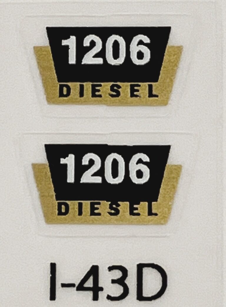 Decal 1/16 Farmall 1206 Diesel Model Number - DI43D - Midwest Decals ...