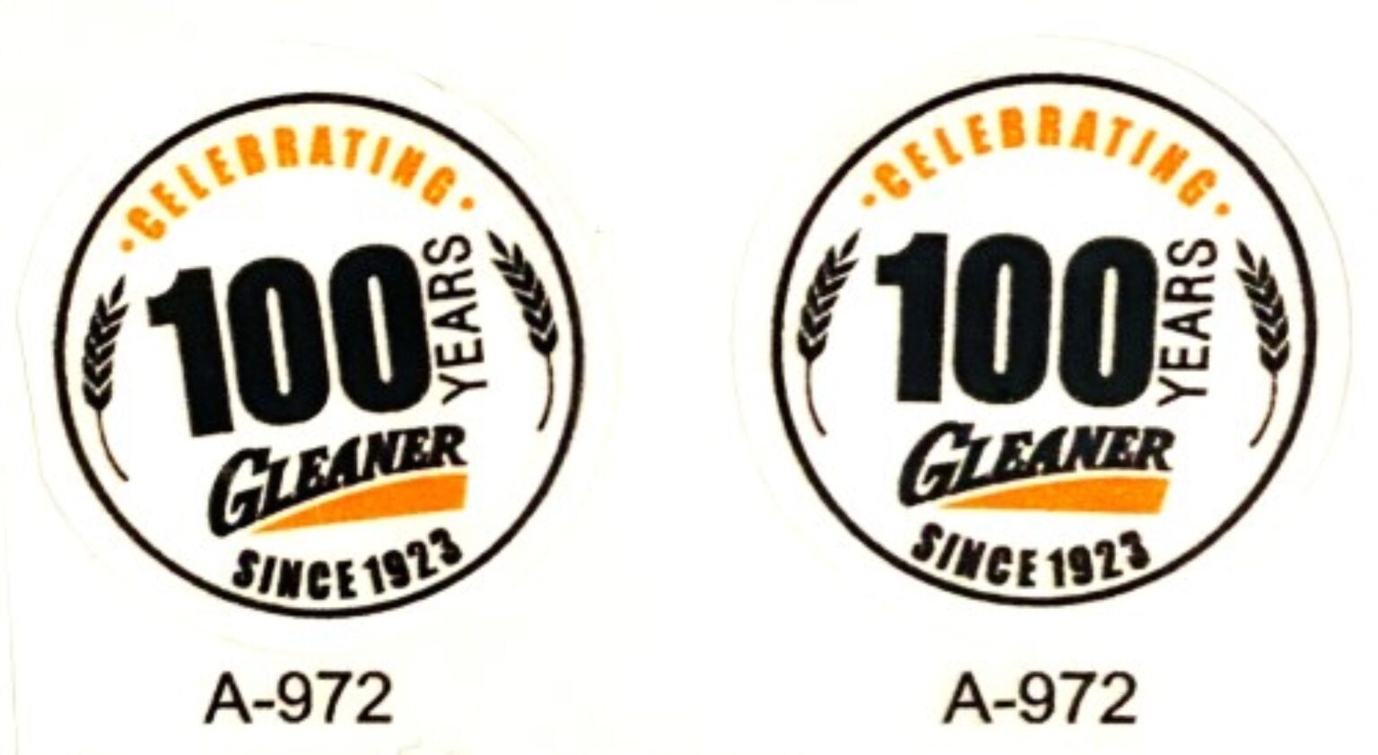 Decal Allis Chalmers Gleaner 100th Anniversary Logo - 3/4" - DA972 ...