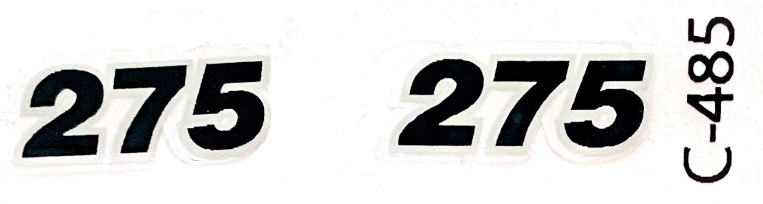 Decal 1/16 Case IH Magnum 275 Model Numbers Clear- DC485A - Midwest ...