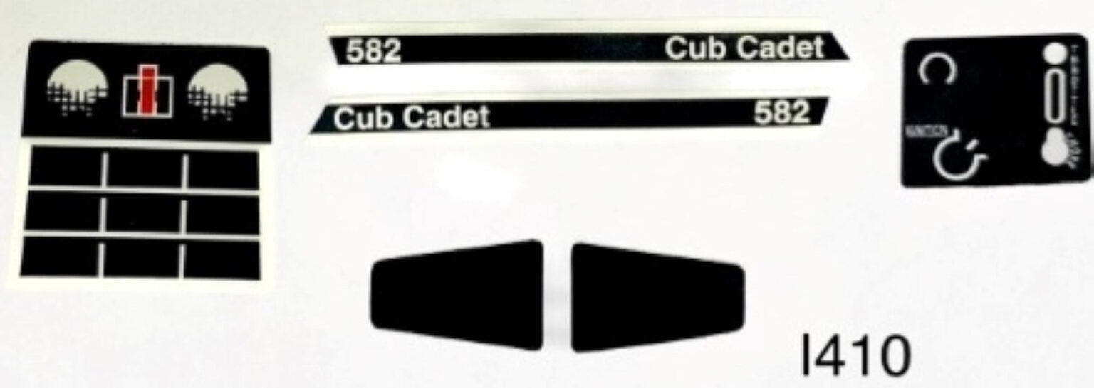 Decal 1/16 Cub Cadet 682 set - DI406 - Midwest Decals & Farm Toys