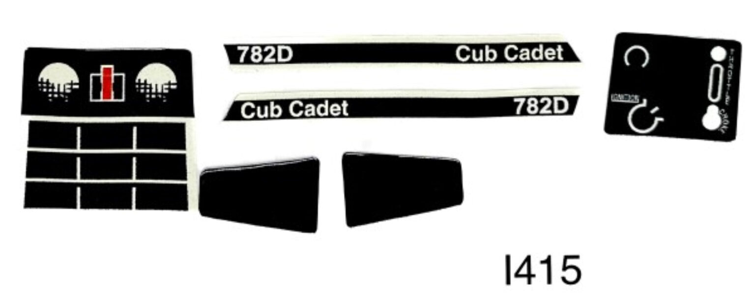 Decal 1/16 Cub Cadet 782D set -DI415 - Midwest Decals & Farm Toys
