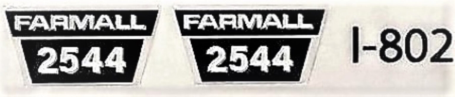 Decal 1/16 International Farmall 2544 Model Number - DI802 - Midwest ...