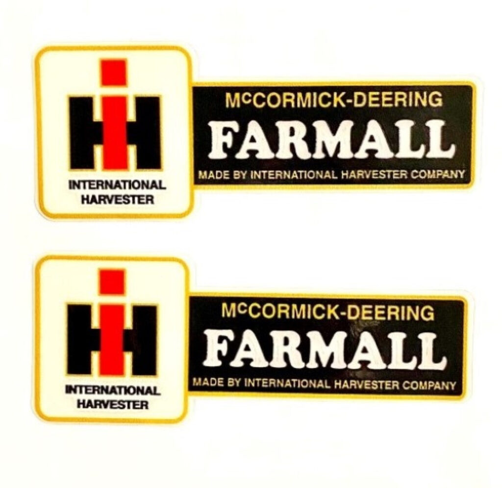 Decal IH McCormick Farmall 1 1/8 inches x 2 3/4 inches - Logo DI1946 ...