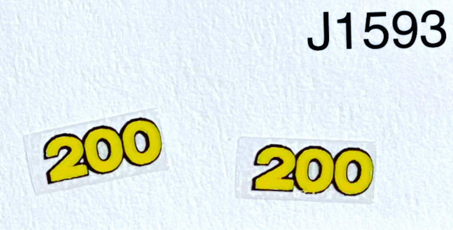 Decal 1/16 John Deere Finisher 200 Model Numbers - DJ1593 - Midwest ...