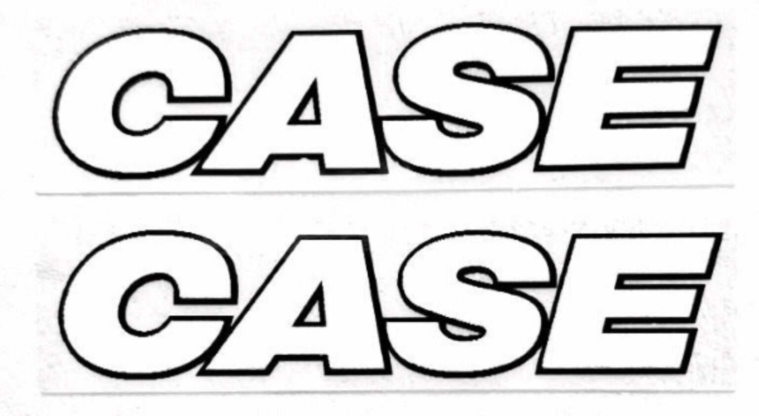 Decal Case Logo 3 inch white DC1954 - Midwest Decals & Farm Toys