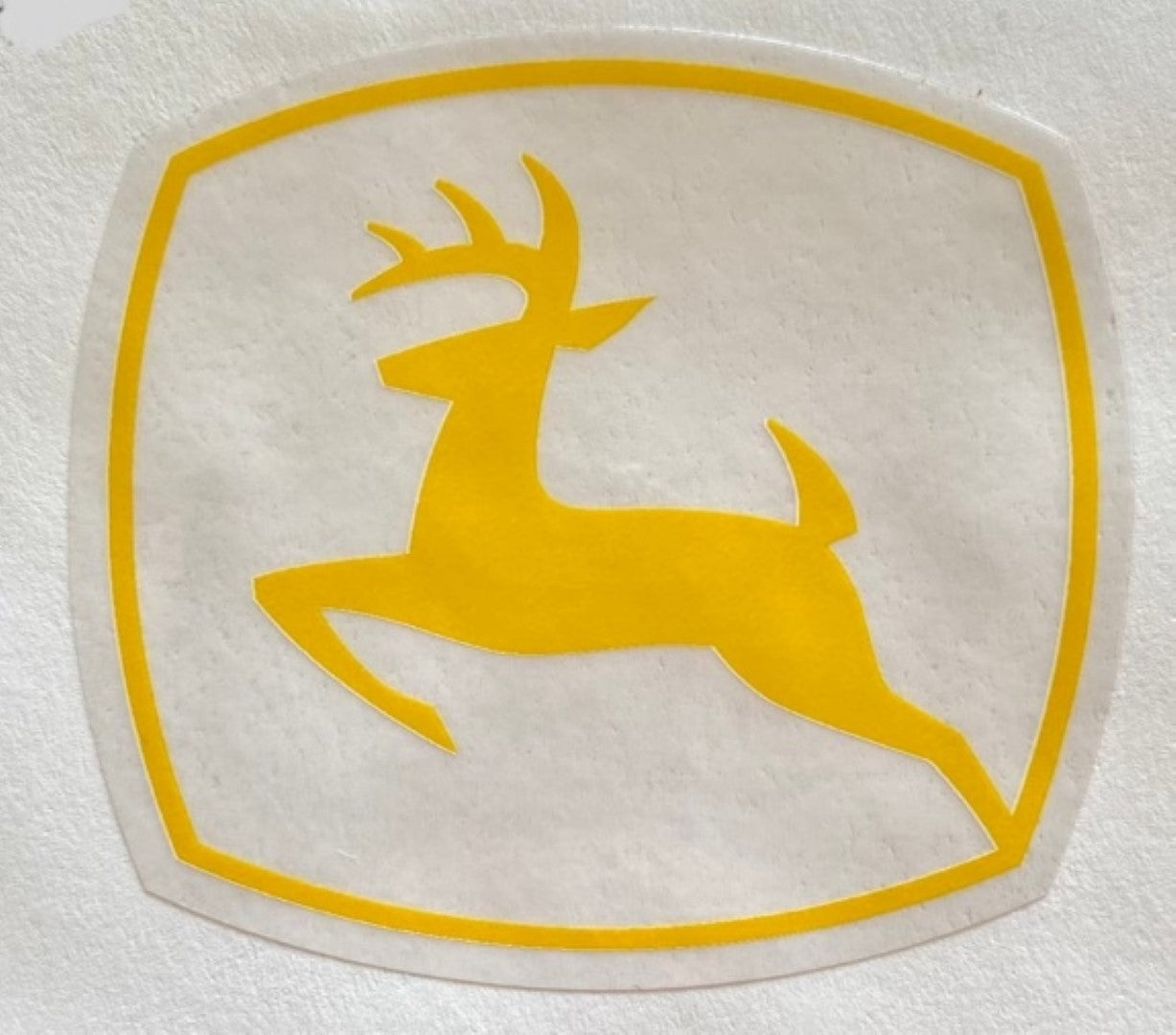 Decal John Deere Logo - Yellow Deer on clear 3 inch - DJ2933 - Midwest ...