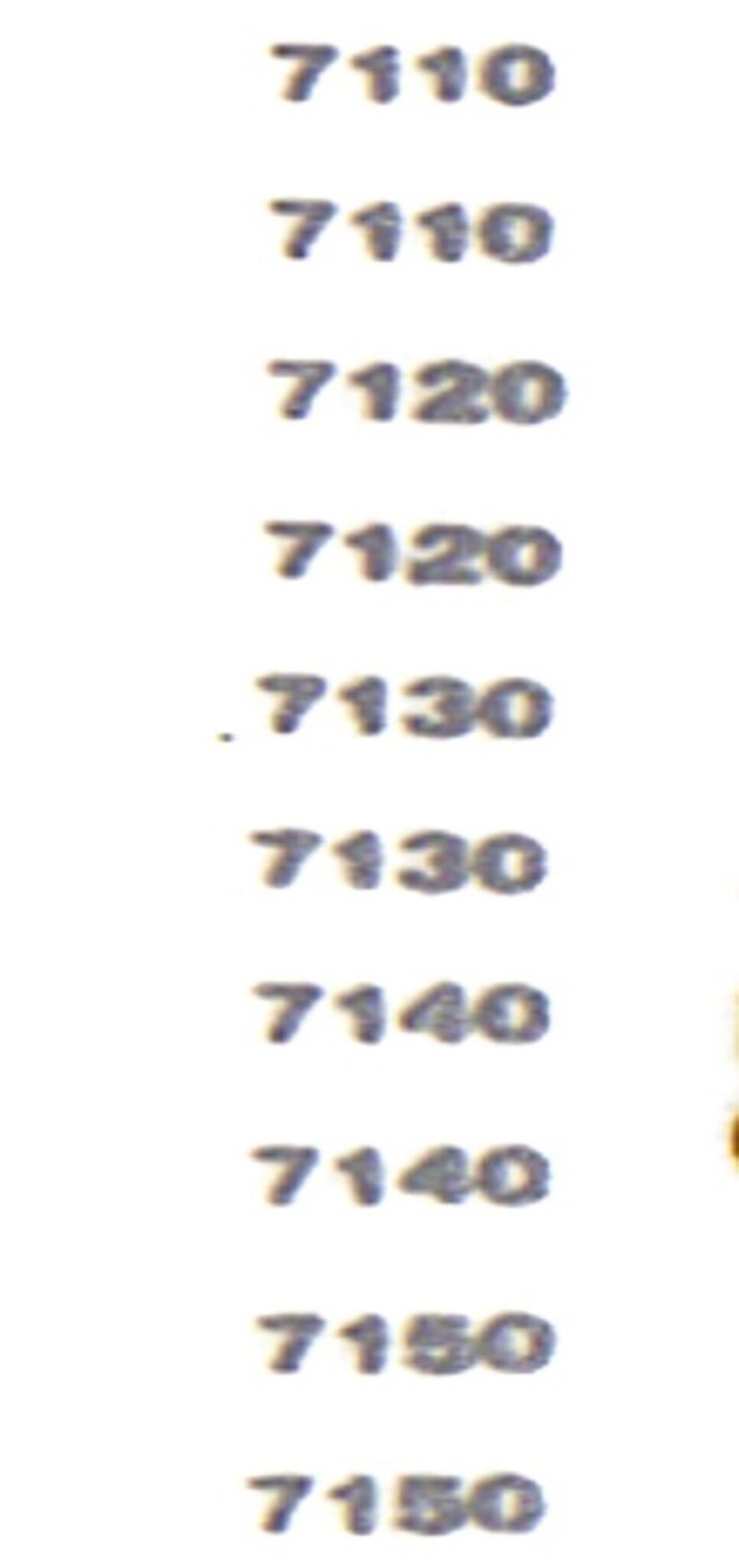 Decal 1/64 Case IH 7100 Series Magnum Model Number Set - DC7017 ...