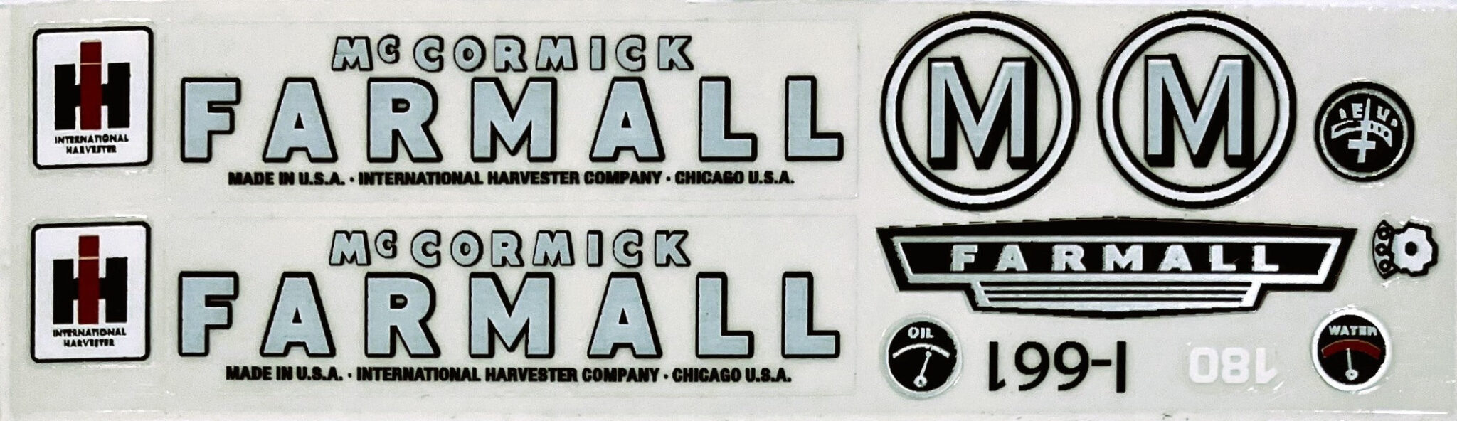Decal 1/08 McCormick Farmall M Set - DI661 - Midwest Decals & Farm Toys
