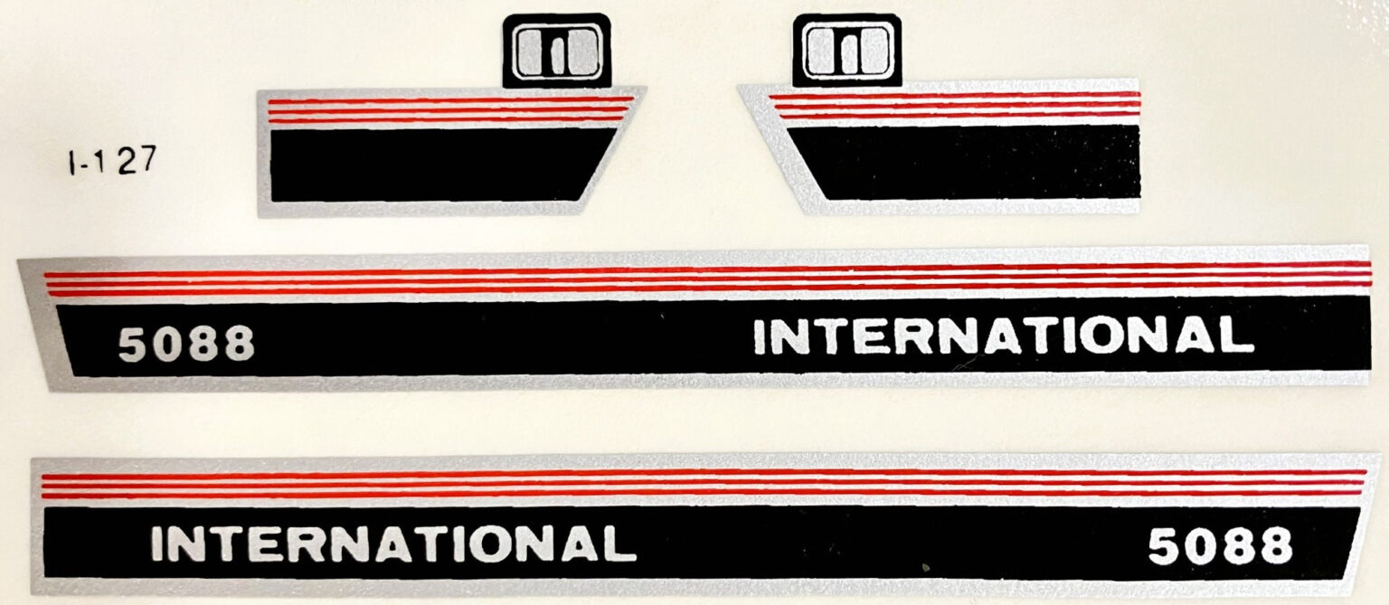 Decal 1/16 IH 5088 Side Panel -DI127 - Midwest Decals & Farm Toys