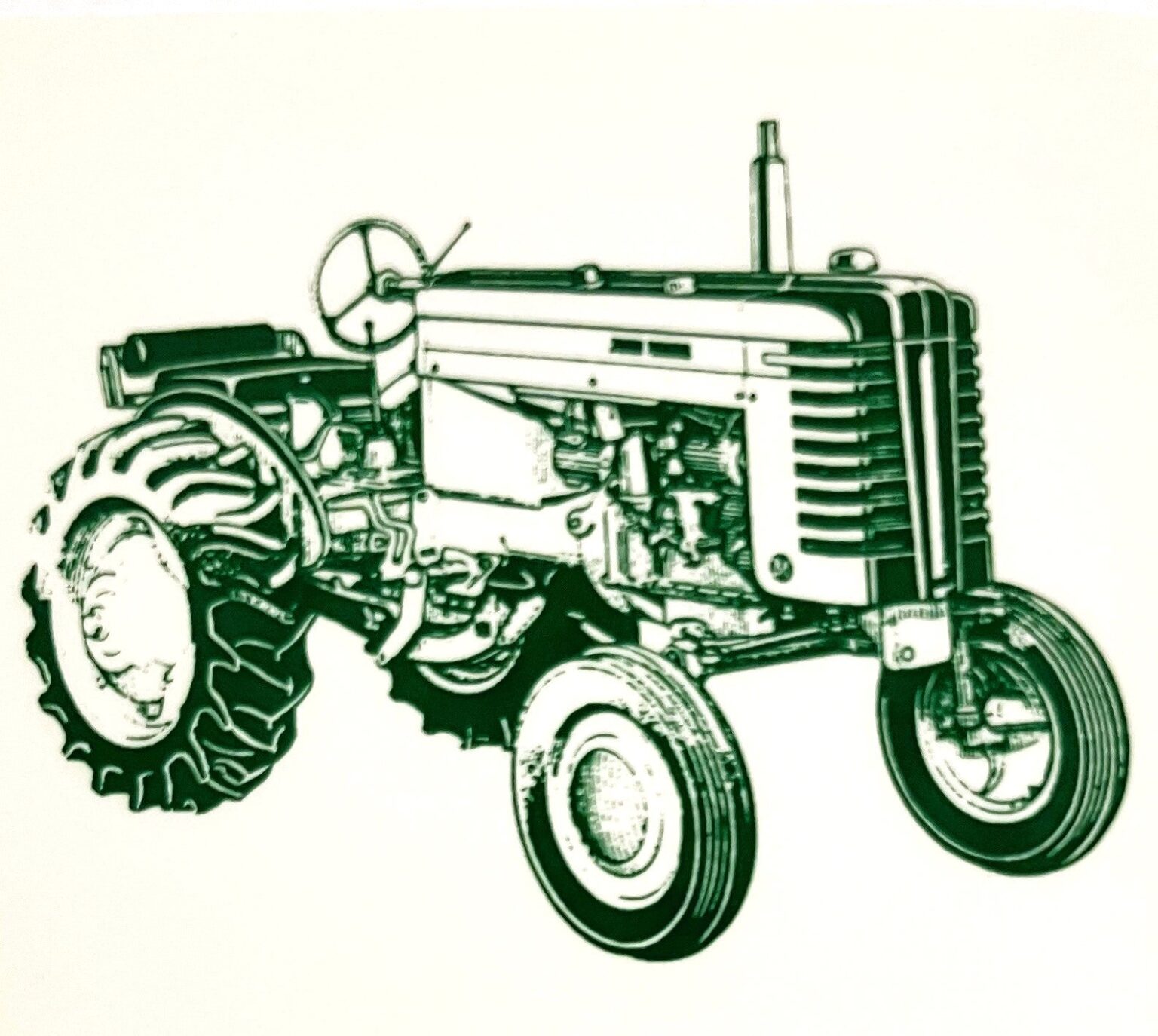 Decal John Deere M Tractor green - DJ1029 - Midwest Decals & Farm Toys
