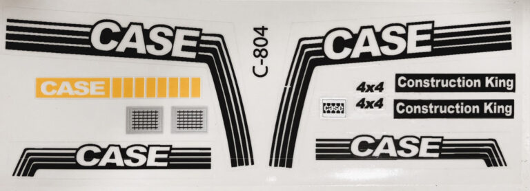 Decal 1/16 Case 580-K without model numbers Set - DC804 - Midwest ...