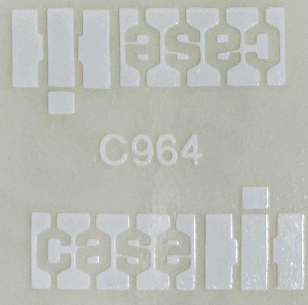 Decal Case IH Logo Large (white) 1/4" x 13/16" DC964 - Midwest Decals ...