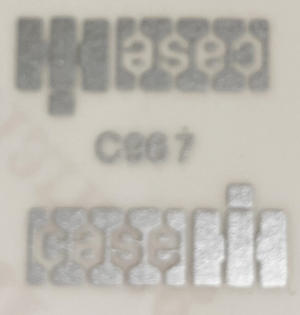 Decal Case IH Logo Large (silver) 3/16" DC967 - Midwest Decals & Farm Toys