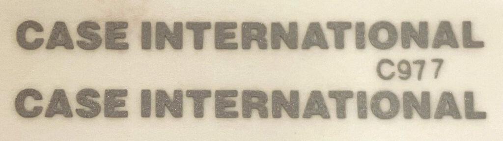 Decal Case International Logo Large (silver) 2 3/16" DC977 - Midwest ...