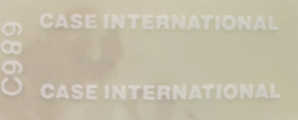 Decal Case International Logo Small (white) 1 1/8" DC989 - Midwest ...