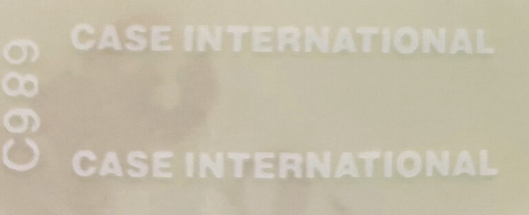 Decal Case International Logo Small (white) 1 1/8" DC989 - Midwest ...