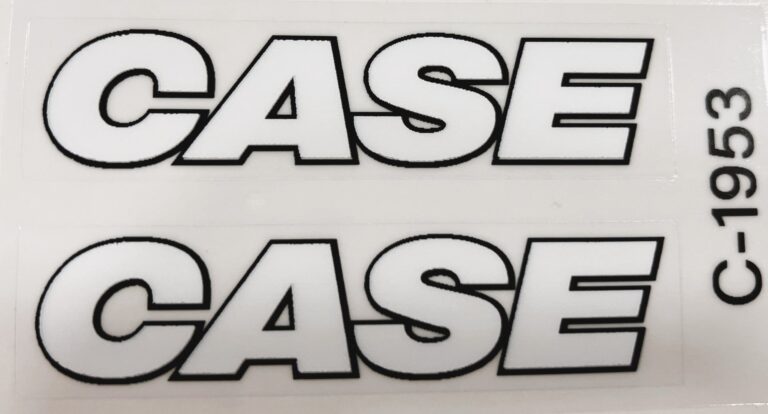 Decal Case Logo 2 inch swhite DC1953 - Midwest Decals & Farm Toys