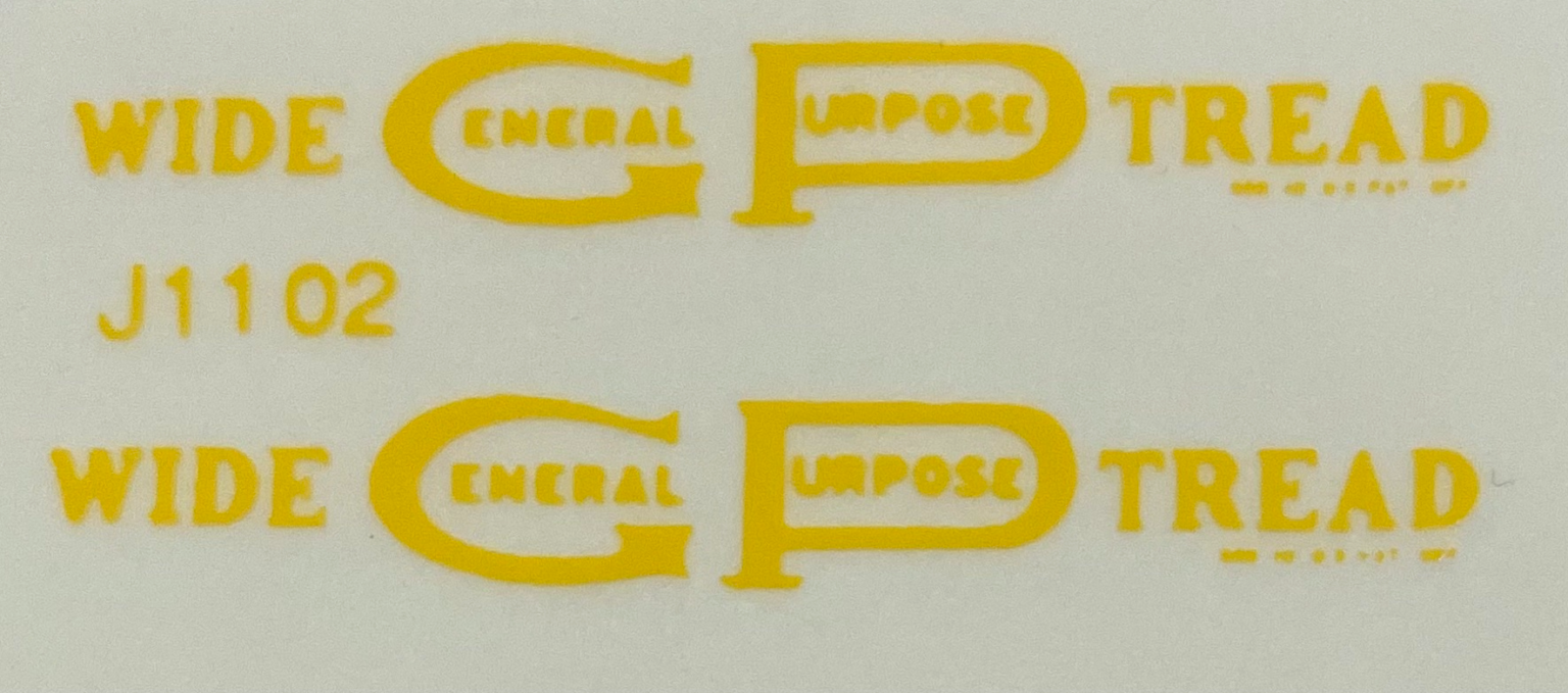 Decal 1/16 John Deere GP Wide Tread (large) - DJ1102 - Midwest Decals ...