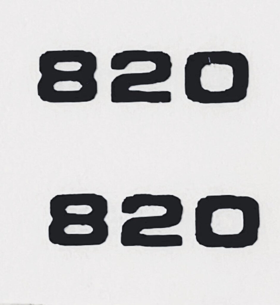 Decal 1/16 John Deere 820 Model Numbers - DJ121 - Midwest Decals & Farm ...