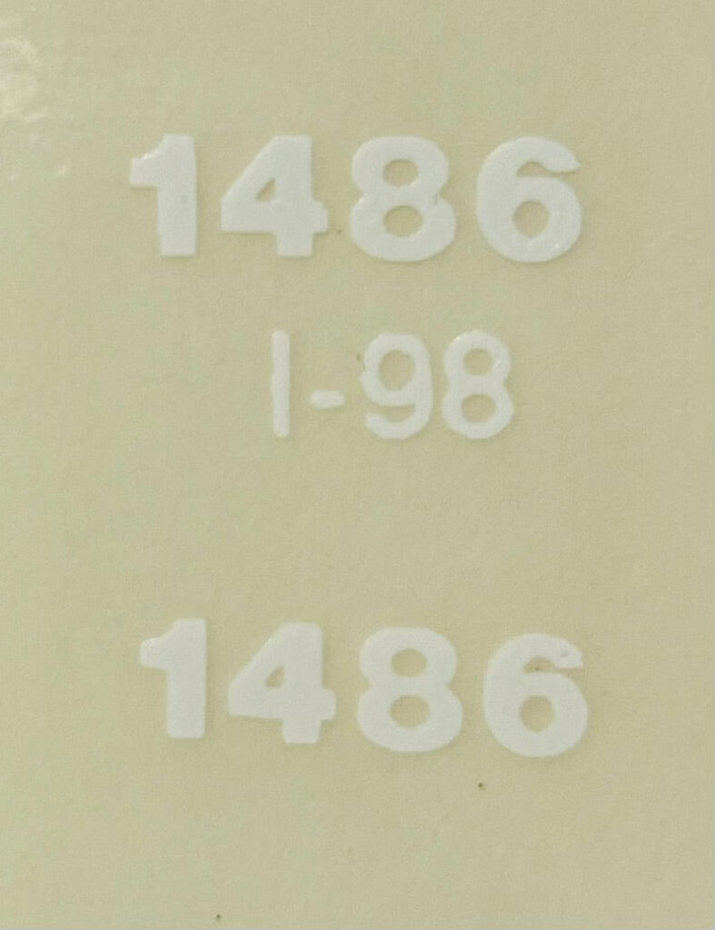 Decal 1/16 IH 1486 Model Numbers - DI98 - Midwest Decals & Farm Toys