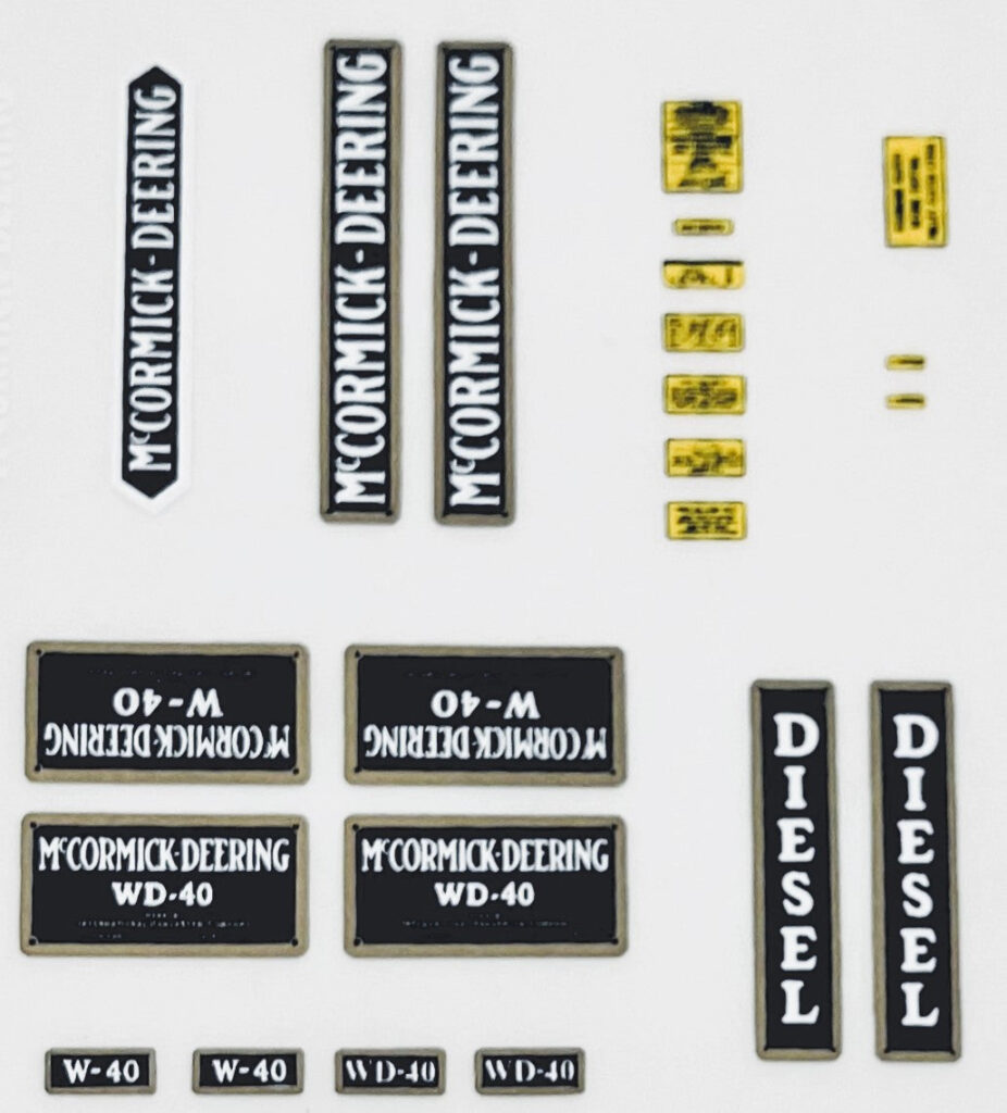 Decal 1/16 McCormick Deering W-40 or WD-40 Set - DI184 - Midwest Decals ...