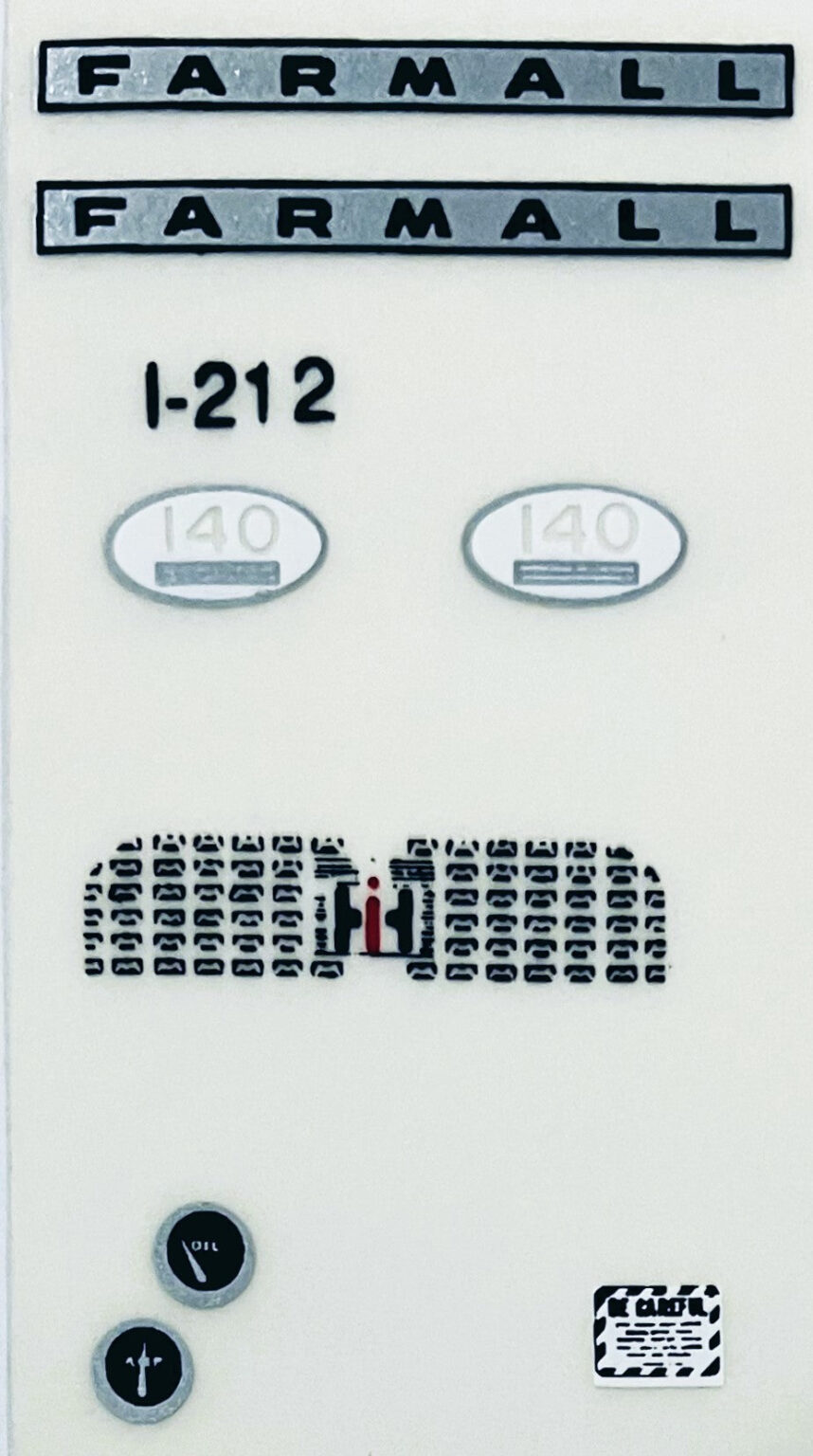 Decal 1/16 Farmall 140 Set - DI212 - Midwest Decals & Farm Toys