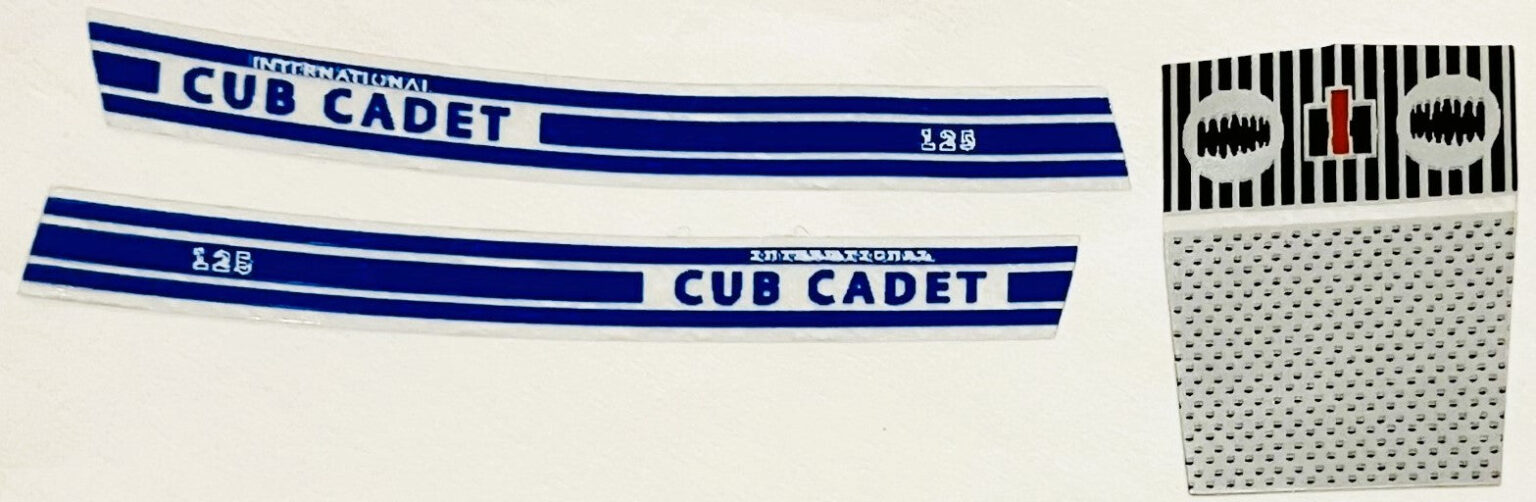 Decal 1/16 Cub Cadet 125 set - DI401 - Midwest Decals & Farm Toys