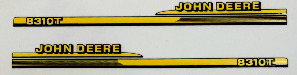 Decal 1/16 John Deere 8310T 10 Series Hood Stripe - DJ1258 - Midwest ...