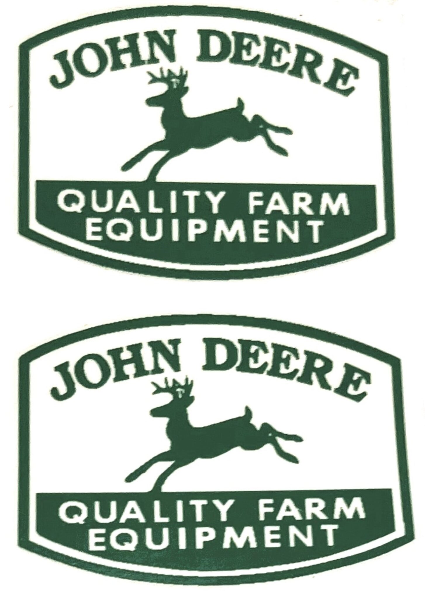 Decal John Deere Logo Quality Farm Equipment green 1 5/16"- DJ1906 ...