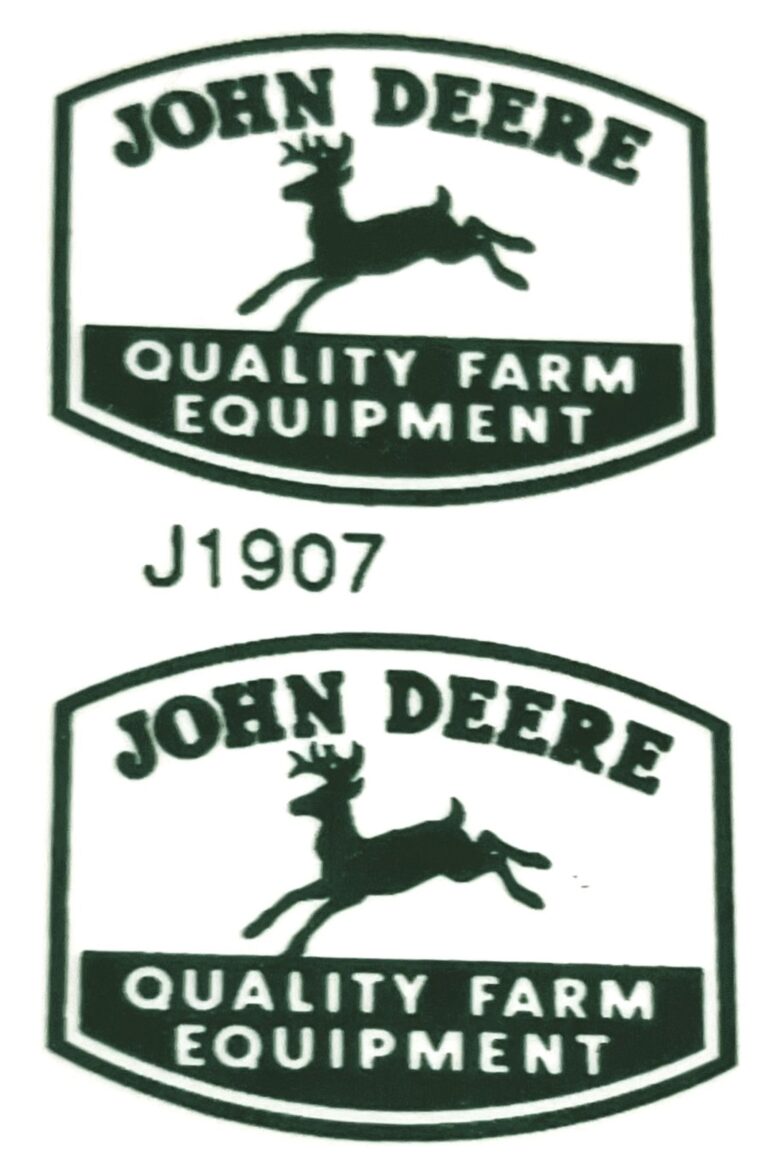 Decal John Deere Logo Quality Farm Equipment - Green 1" - DJ1907 ...