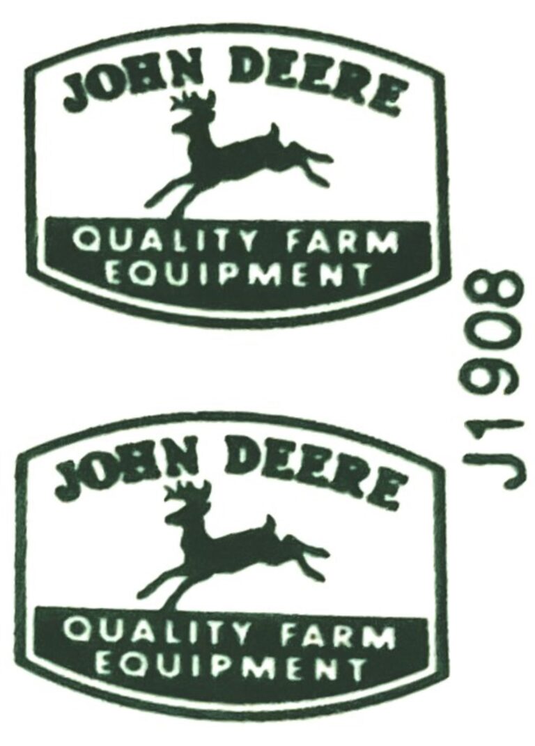 Decal John Deere Logo 6in. Gas Pump 1908 Type - Green 3/8" - DJ1908 ...