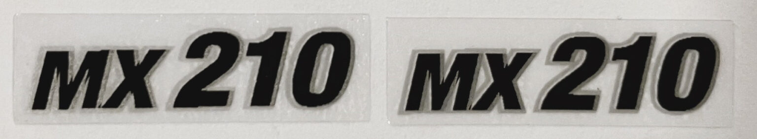 Decal 16 Case IH MX-210 model numbers DC1204 - Midwest Decals & Farm Toys