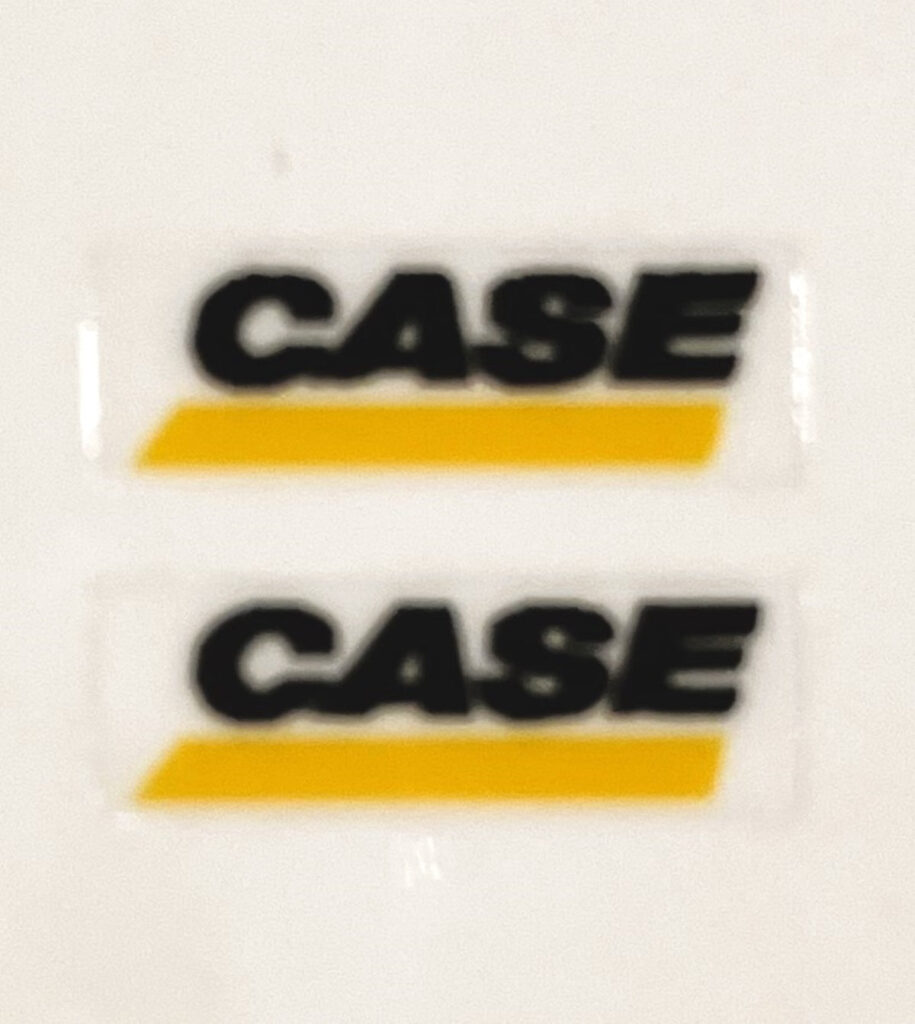 Decal Case Logo 1/64 white/yellow on clear DC1932 - Midwest Decals ...
