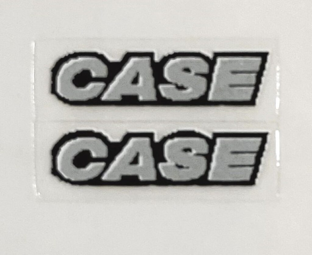 Decal Case Logo 1/64 silver DC1935 - Midwest Decals & Farm Toys