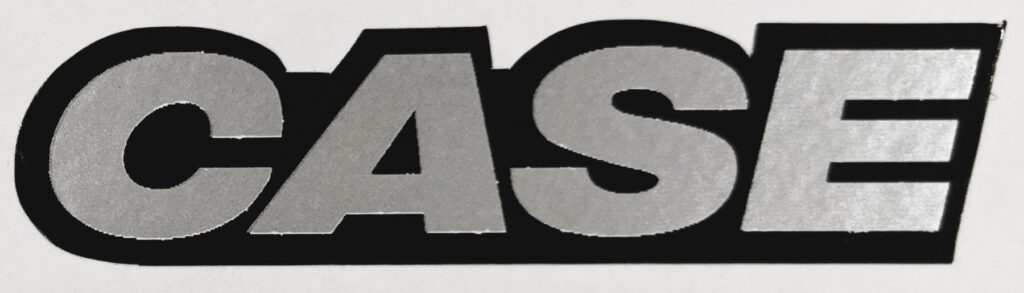 Decal Case Logo 2 inch silver DC1937 - Midwest Decals & Farm Toys