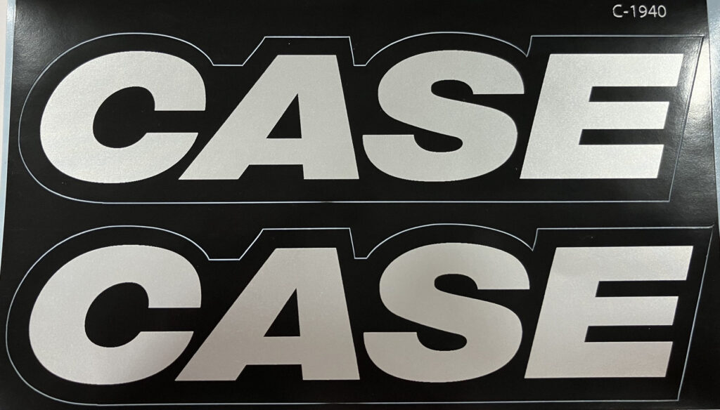 Decal Case Logo 6 inch silver DC1940 - Midwest Decals & Farm Toys