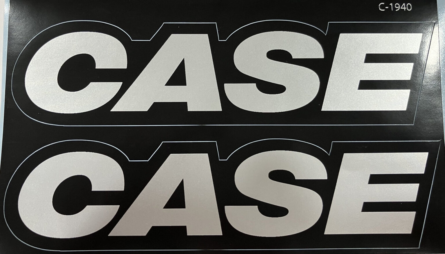 Decal Case Logo 6 inch silver DC1940 - Midwest Decals & Farm Toys