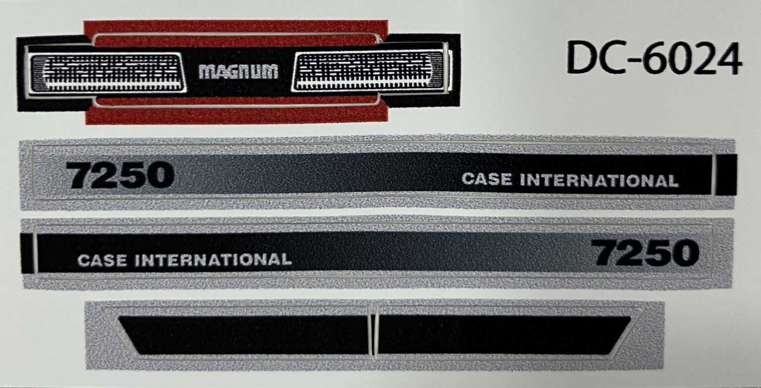 Decal 1/32 Case IH 7250 Side Panels (early version) DC6024 - Midwest ...