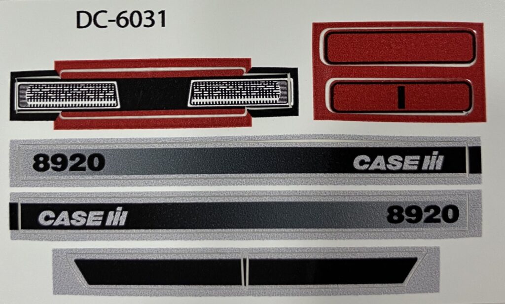 Decal 1/32 Case IH 8920 Side Panels DC6031 - Midwest Decals & Farm Toys