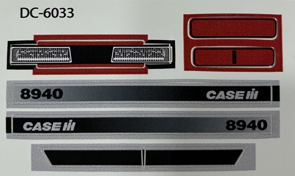 Decal 1/32 Case IH 8940 Side Panels DC6033 - Midwest Decals & Farm Toys