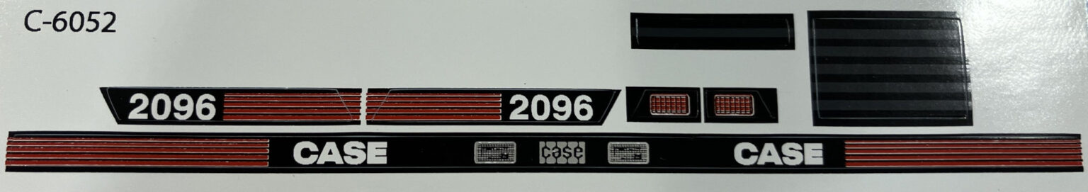 Decal 1/32 Case 2096 Set DC6052 - Midwest Decals & Farm Toys