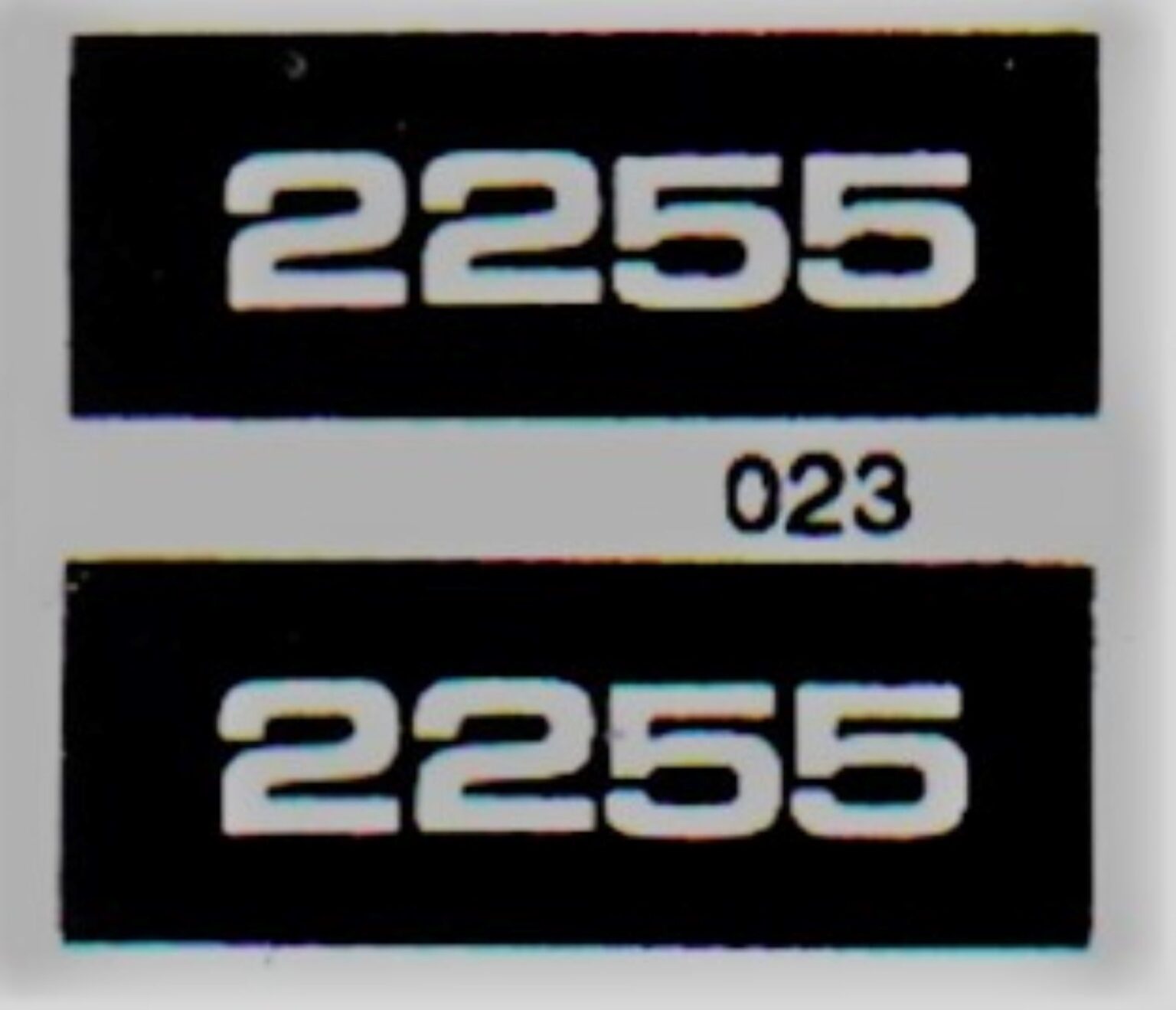 Decal 1/16 Oliver 2255 Model Numbers - DO23 - Midwest Decals & Farm Toys