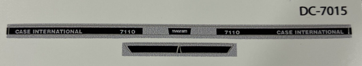 Decal 1/64 Case IH 7110 Side Panels (late version) - DC7015 - Midwest Decals & Farm Toys