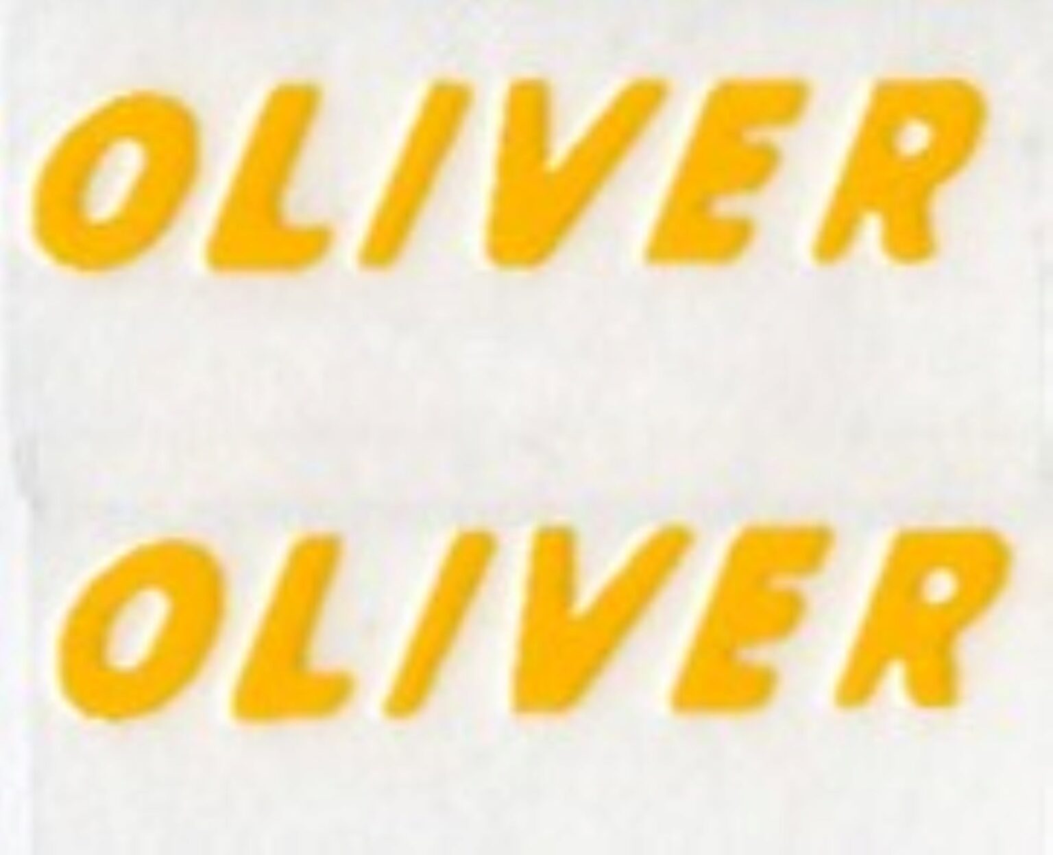 Decal 1/16 Oliver Logo (Pair) DO116 - Midwest Decals & Farm Toys