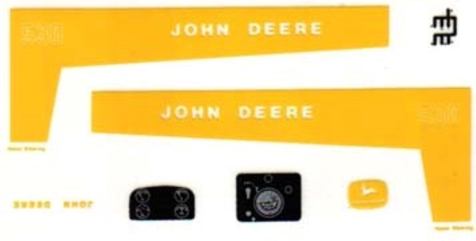 Decal 1/16 John Deere 530 Set - DJ79 - Midwest Decals & Farm Toys