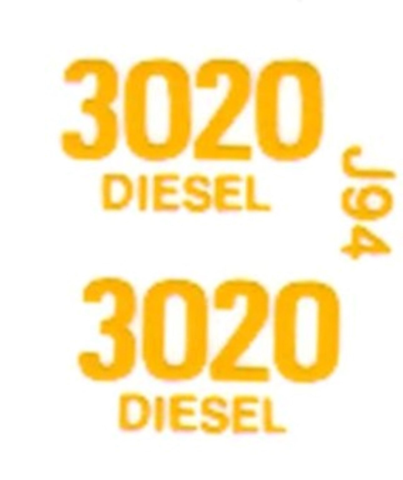 Decal 1/16 John Deere 3020 Diesel Model Numbers - DJ94 - Midwest Decals ...